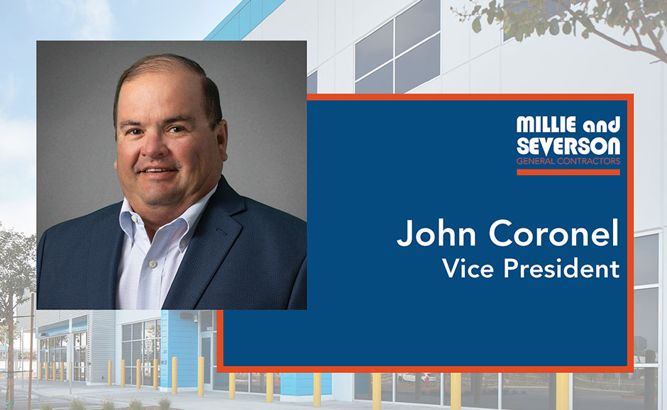 John Coronel Promoted to Vice President - Millie and Severson